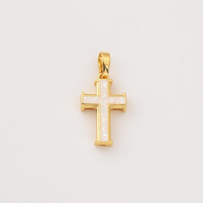 Dainty Opal Inlay Pendant - Etsy