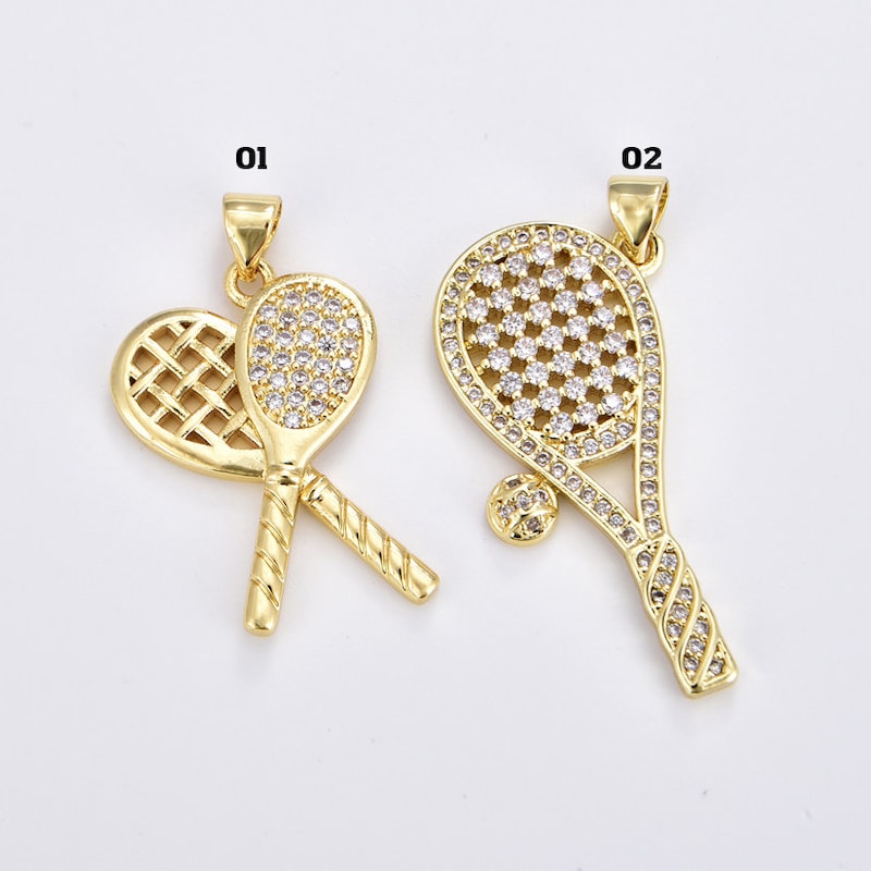 Tennis Racket Charms - Etsy