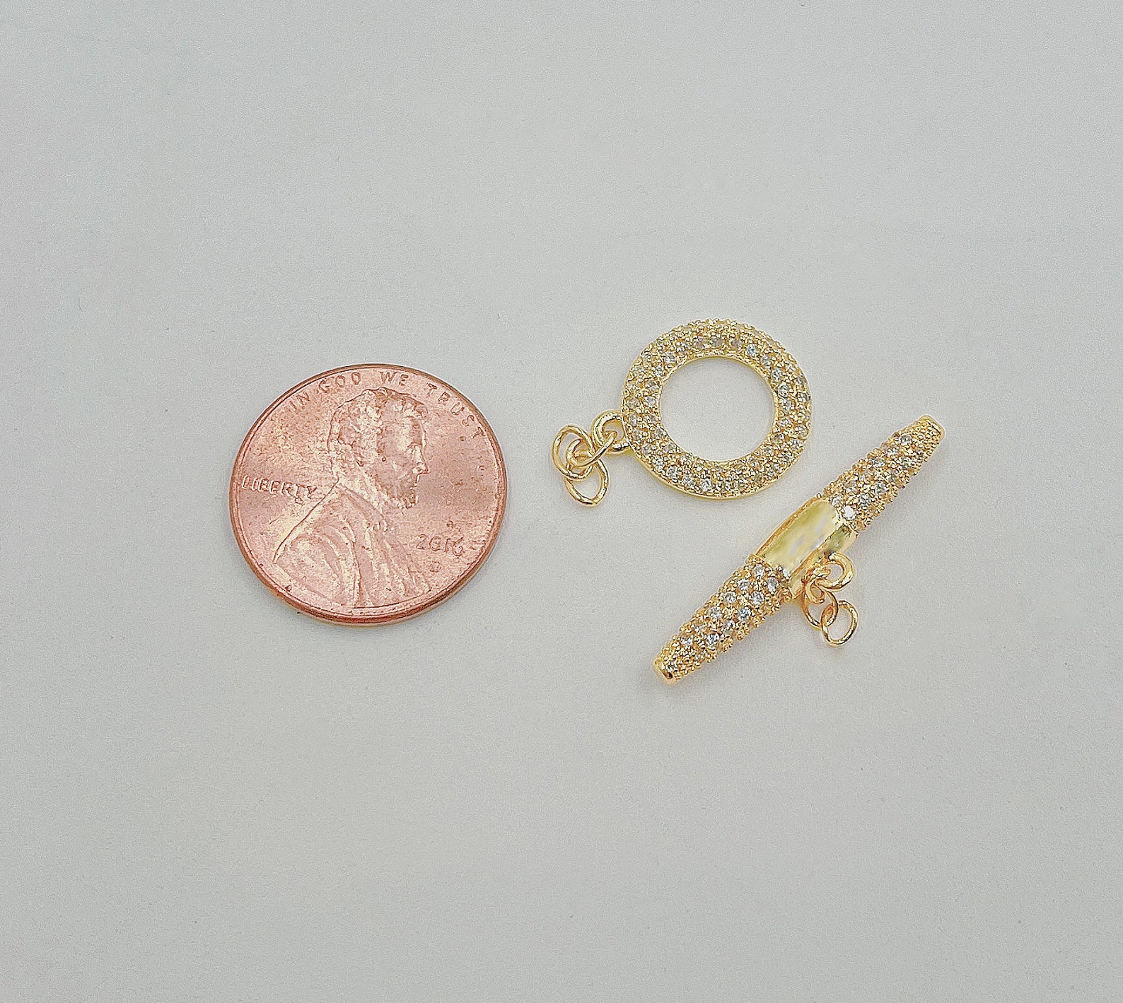 24K Gold Clasps, Push in Closure Clasp Jewelry Findings for Necklace ...