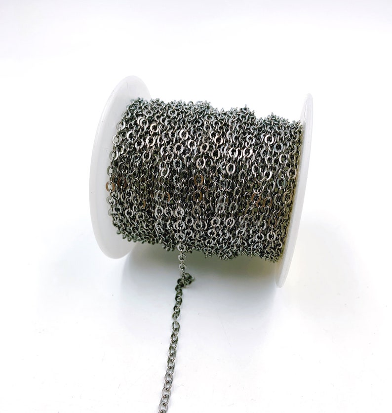 18K Gold Cable Chain by Foot for Jewelry Making Lead Free Nickel Free ...