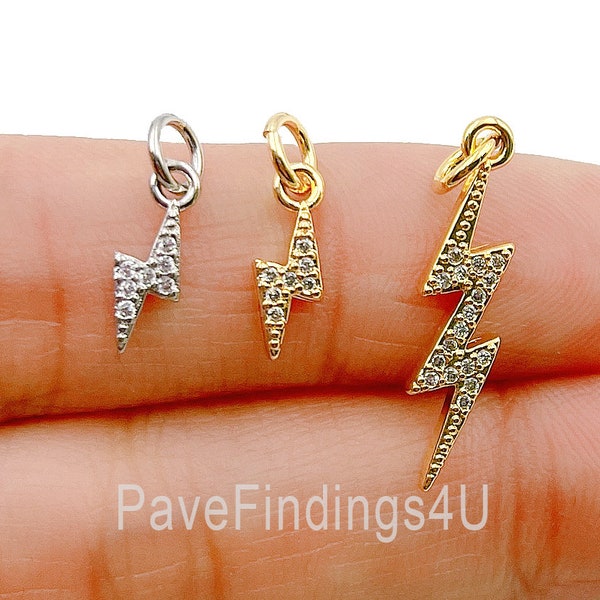 Lightning Charm - Etsy