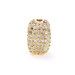 Oval Connector, Oval Spacer Beads, CZ Micro Pave Oval Beads Spacer, DIY ...