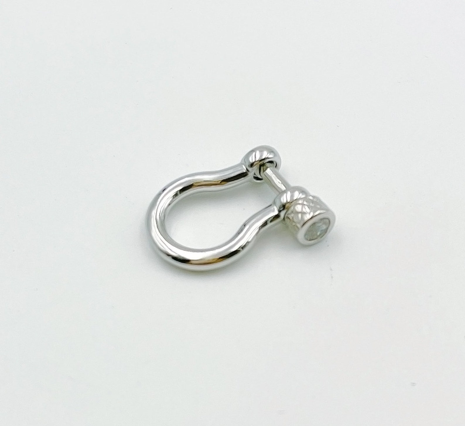 18K Gold Screw Clasp Lock, Anchor Shackle, Gold Bracelet Clasps, Anchor ...