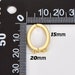 18K Gold Round Bail Clasp, Removable Bail Clasp, Oval Clasp, Necklace ...