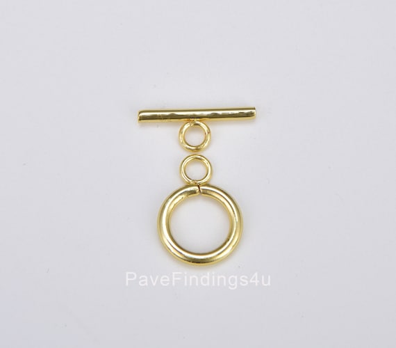 18K Gold Toggle Clasp 1 Set for Bracelet Necklace Jewelry - Etsy