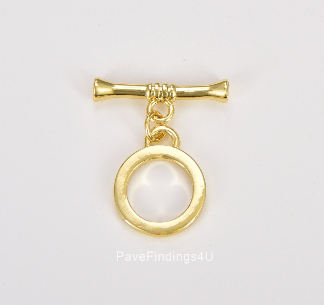 Gold Filled Toggle Clasp, Simple Modern Gold Toggle Clasp, T Bar ...