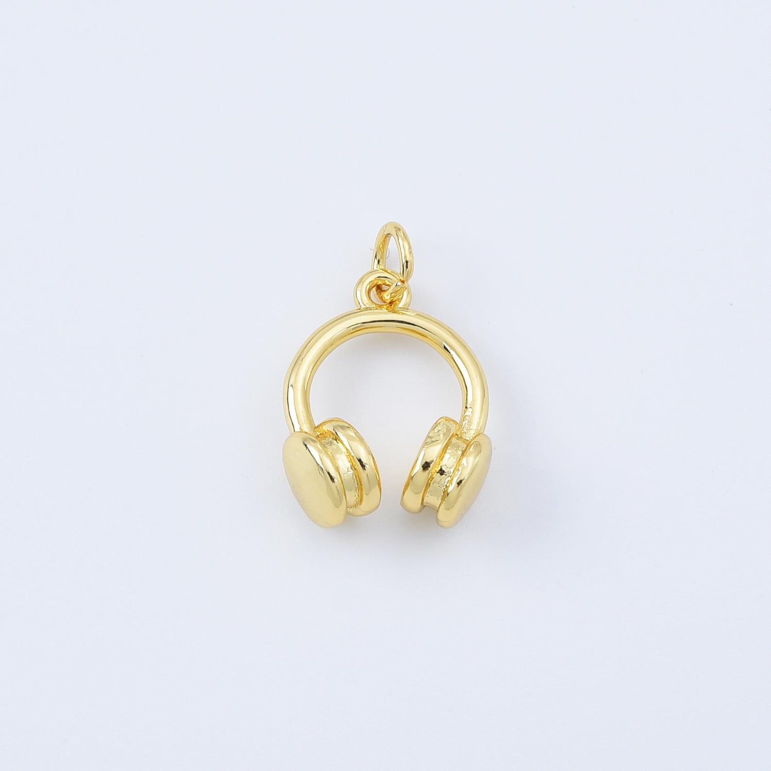 Dainty Headset Charm, Gold Filled Music Headphones Minimalist Pendant ...