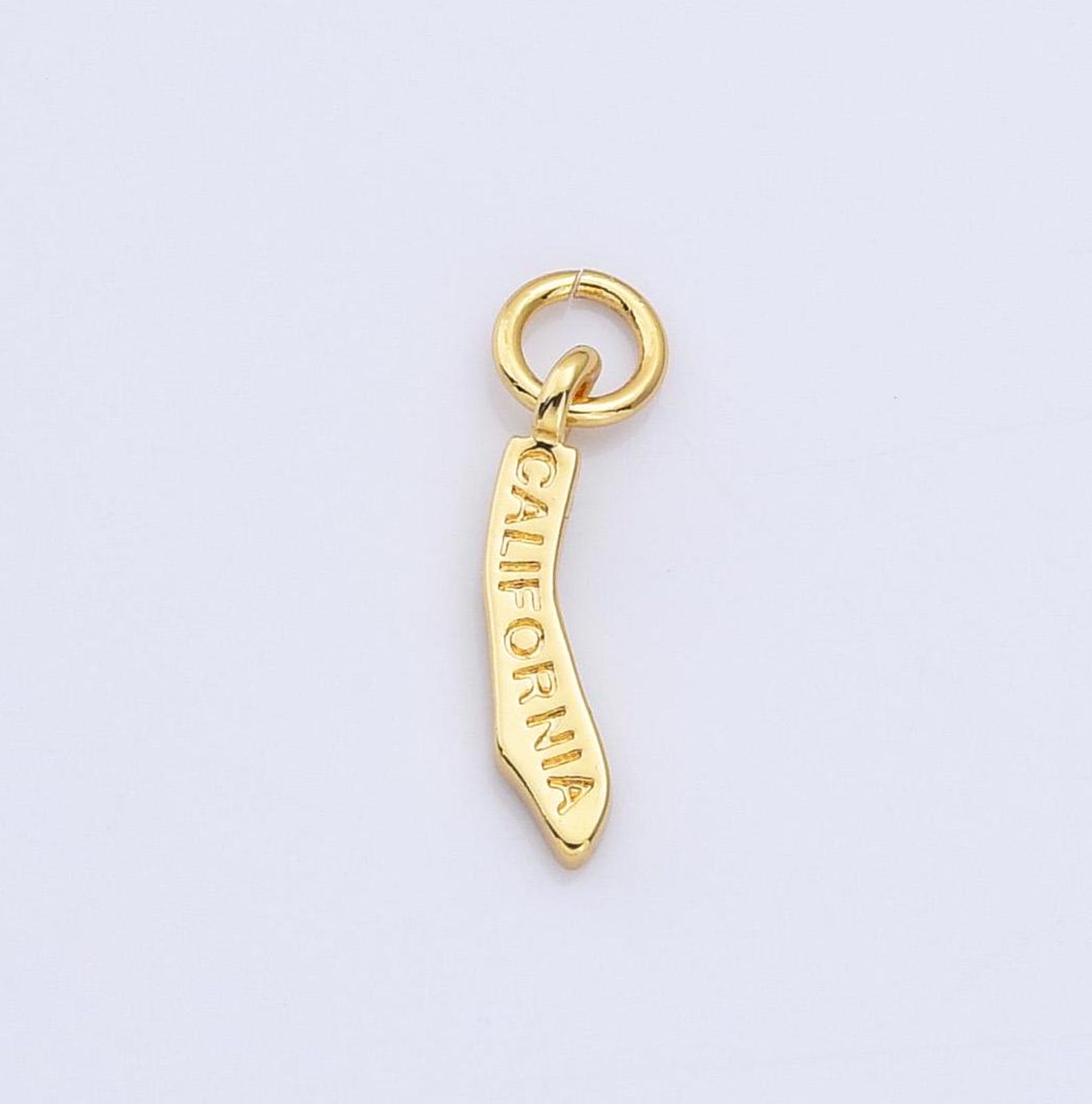 California State Charm, Gold Filled California State Gold Pendant, CA ...
