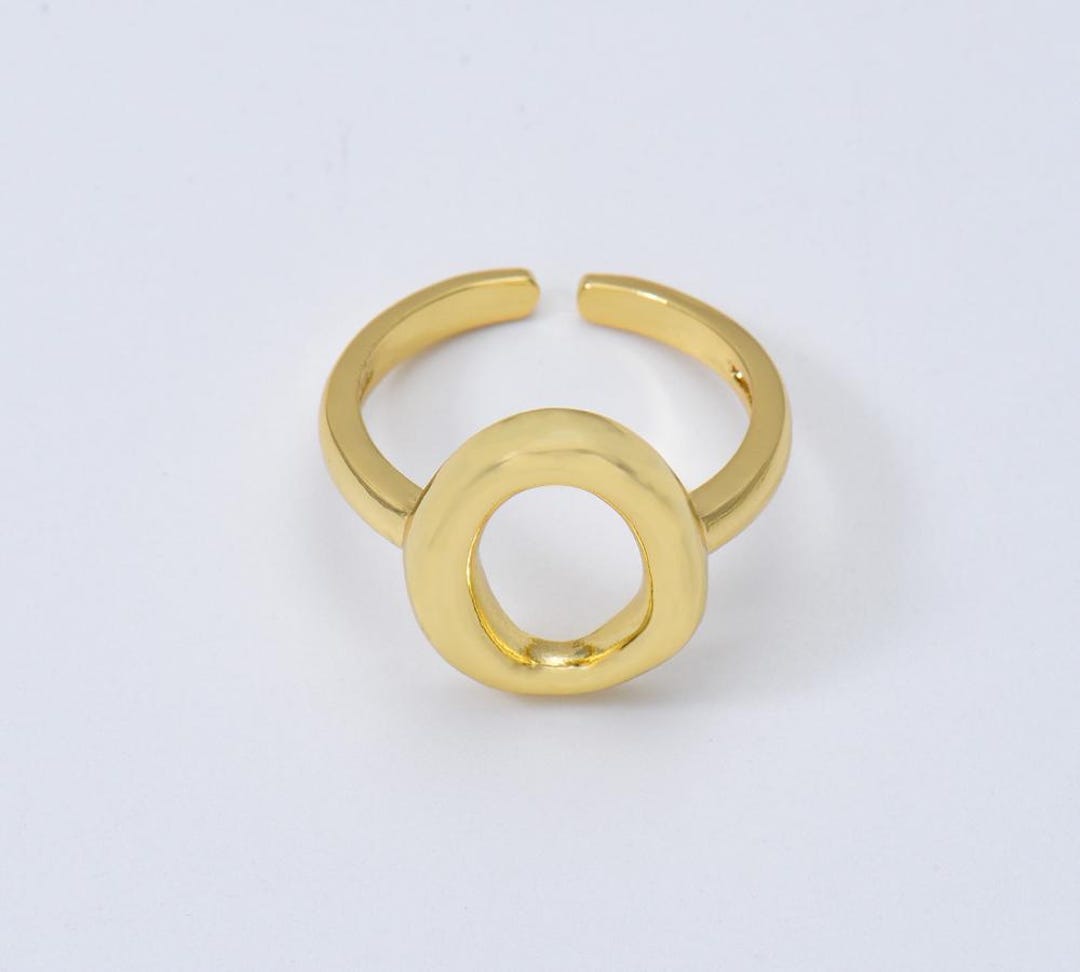 Oval Shape Adjustable Ring, Gold Filled O-shaped Ring, Toe Band Ring ...