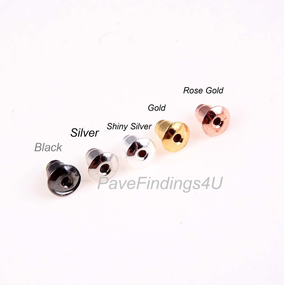 50pcs Stud Earrings STOPPER ,clutch Earring Backs,backings,friction Ear ...