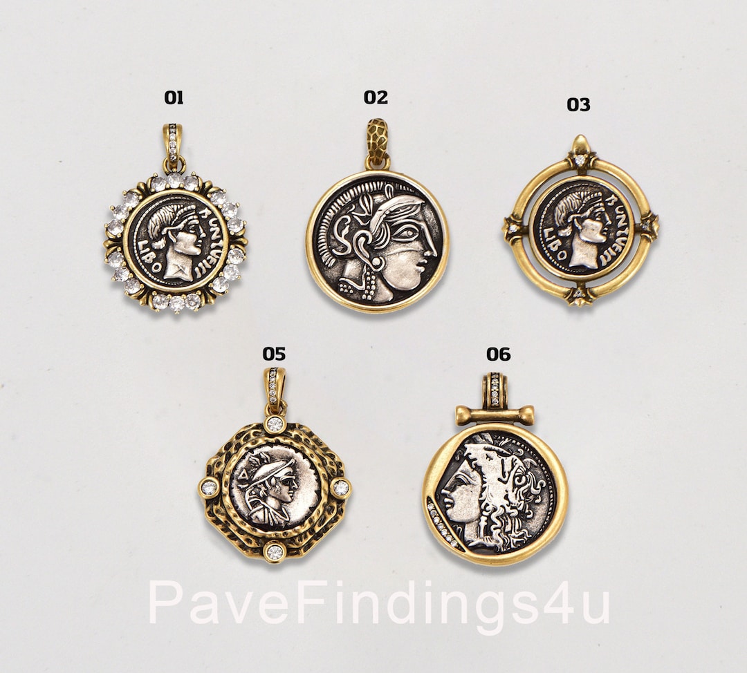 Alexander the Great Charm ,unique Ancient Greek Coin Symbol Double ...