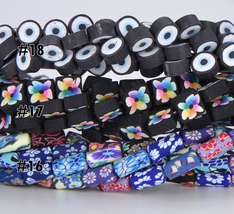 10mm Assorted Design Polymer Clay Beads High Quality Polymer | Etsy