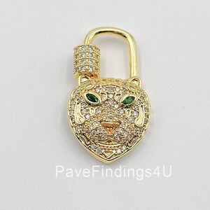 18K Gold Lion Head Screw Clasp Carabiner Screw Clasp Screw | Etsy