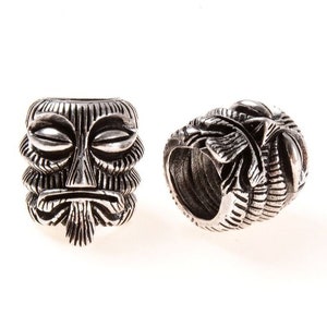 Tribal Pendant, African Tribal Mask Charms, Micro Pave CZ Tribal Charm ...
