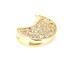 Crescent Moon Micro Pave Cz, Pave Crescent, Pave Crescent Moon ...
