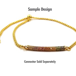 Slider Bracelet Chain, Half Finished Slide Bracelet, Sliding Adjustable ...