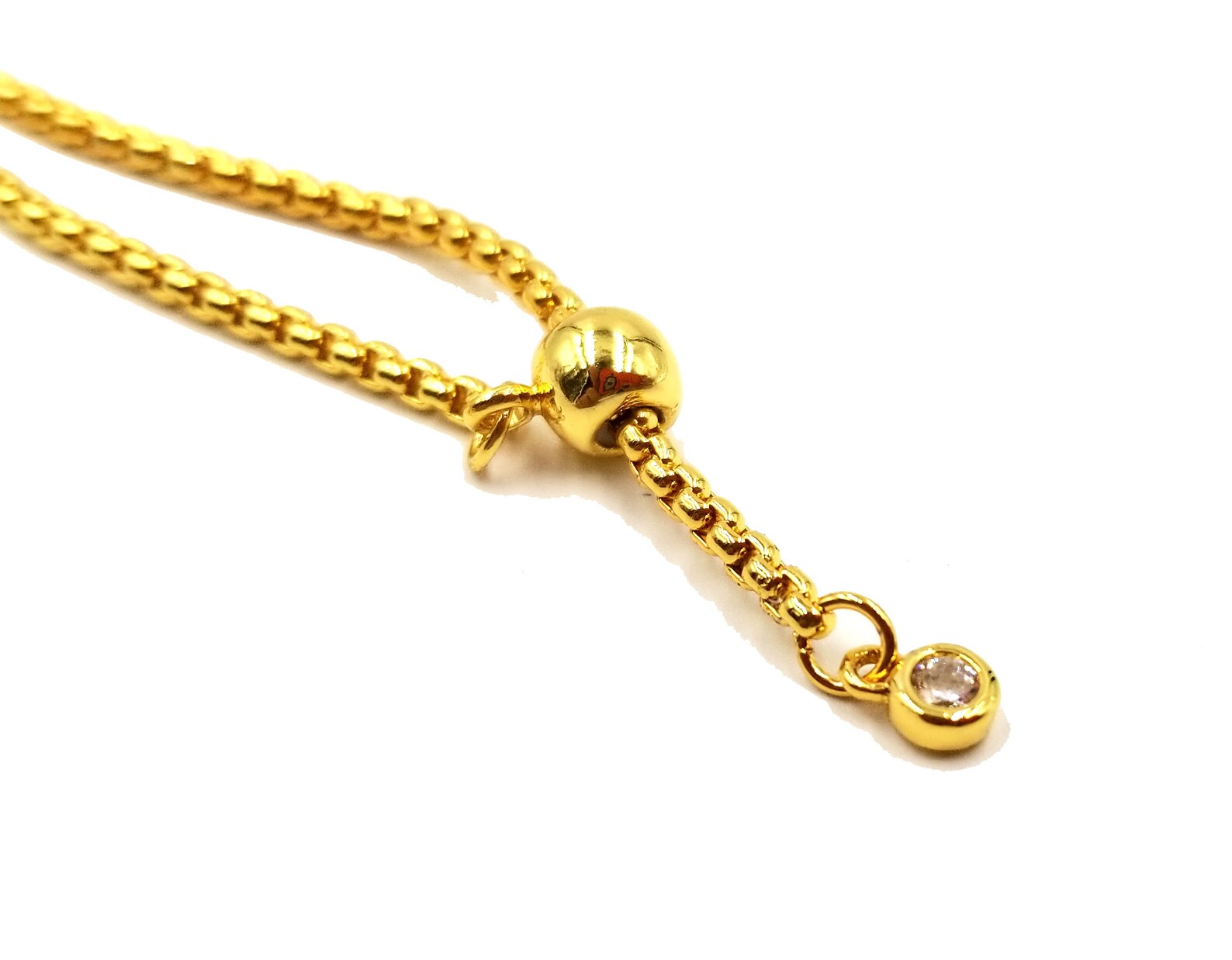Slider Bracelet Chain, Half Finished Slide Bracelet, Sliding Adjustable ...