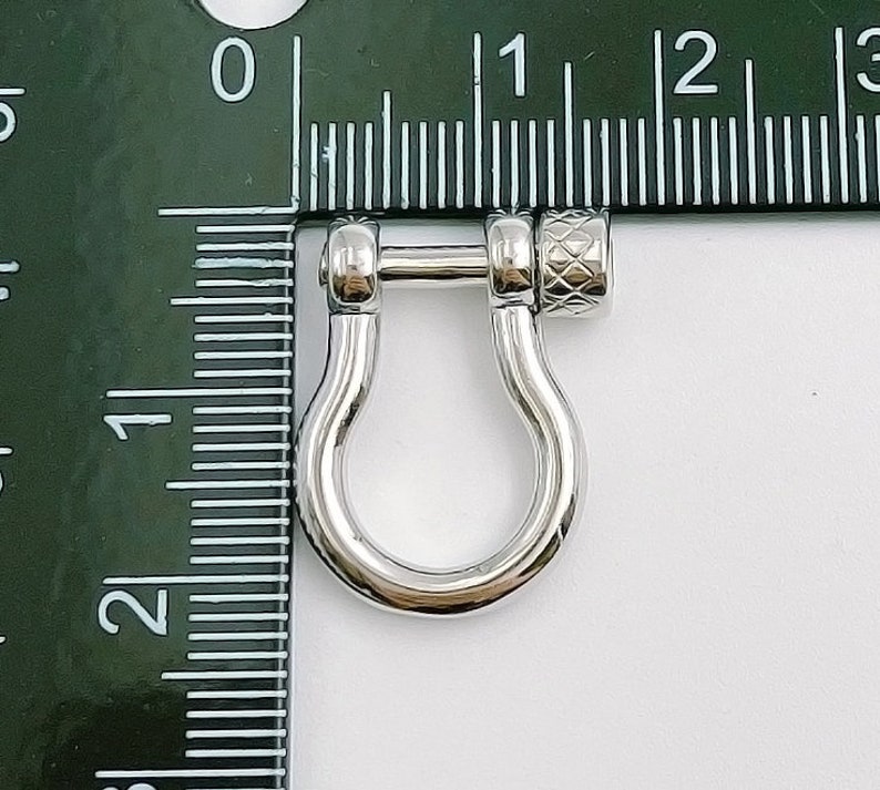 18K Gold Screw Clasp Lock, Anchor Shackle, Gold Bracelet Clasps, Anchor ...