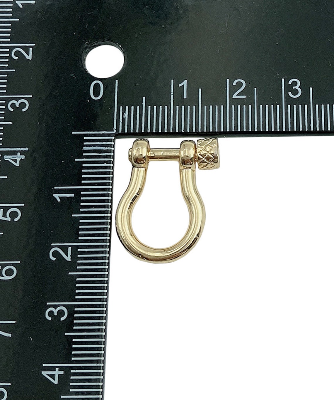 18K Gold Screw Clasp Lock, Anchor Shackle, Gold Bracelet Clasps, Anchor ...