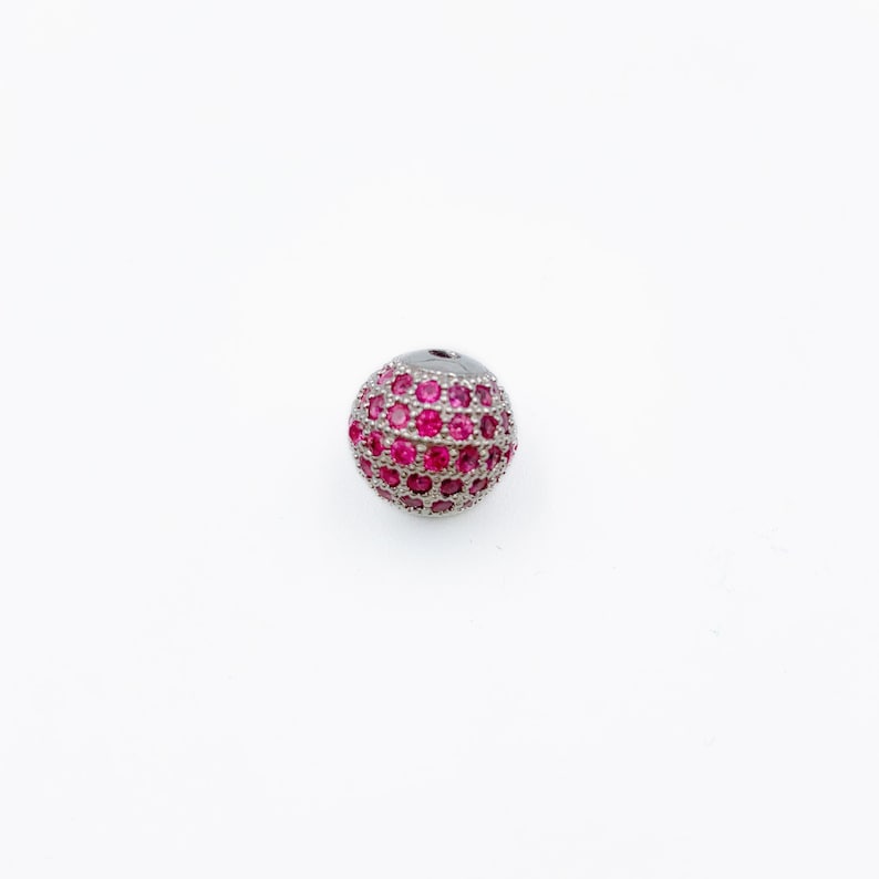 CZ Micro Pave Round Ball Bead, Cubic Zirconia Pave Beads, Shamballa ...