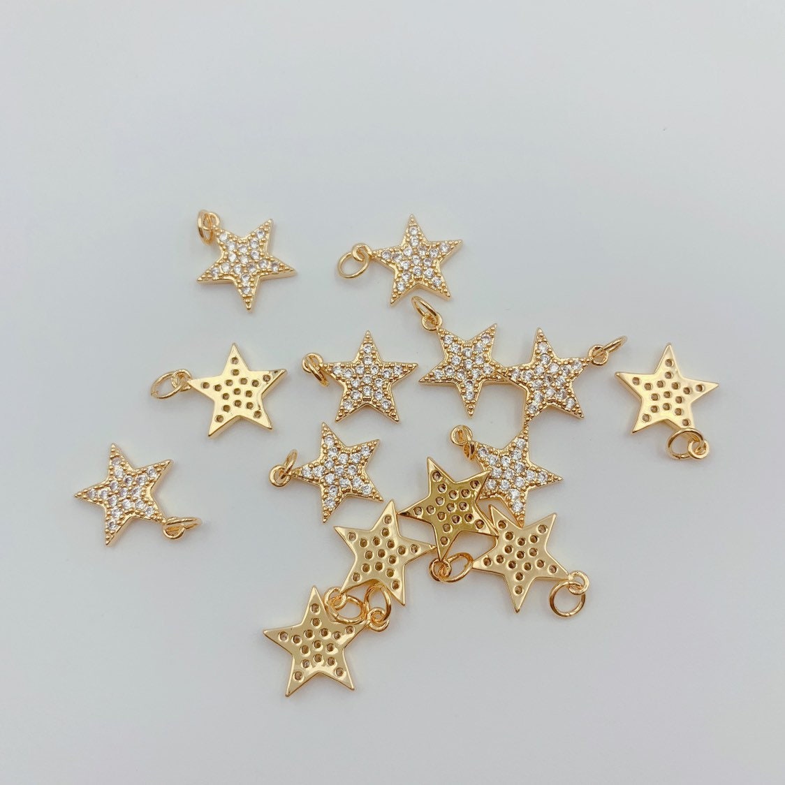 Cubic Star Micro Pave Five Point Star Pendant Star Shaped | Etsy