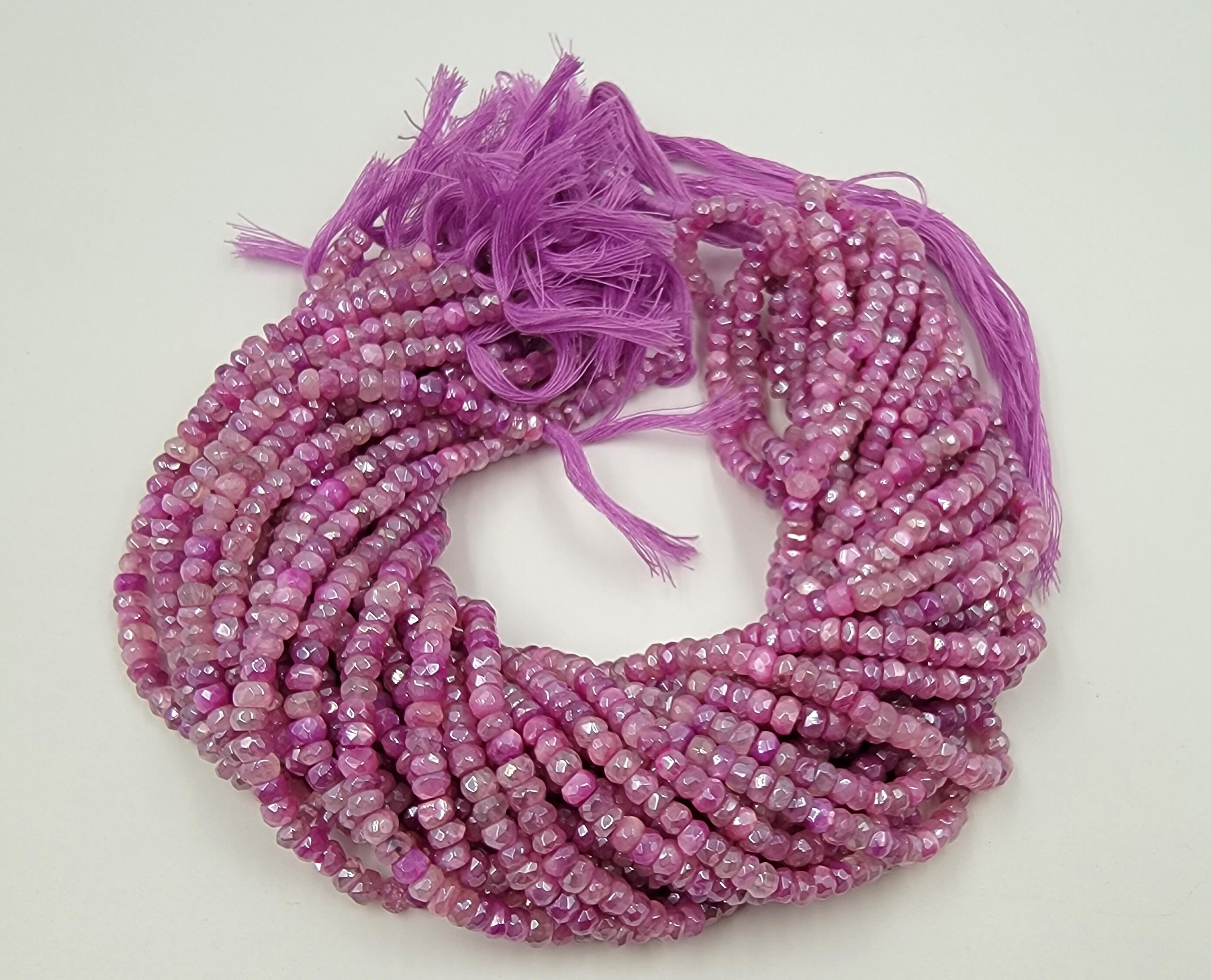 AAA Mystic Moonstone Gemstone Beads, 4mm Faceted Round Beads, Beautiful ...
