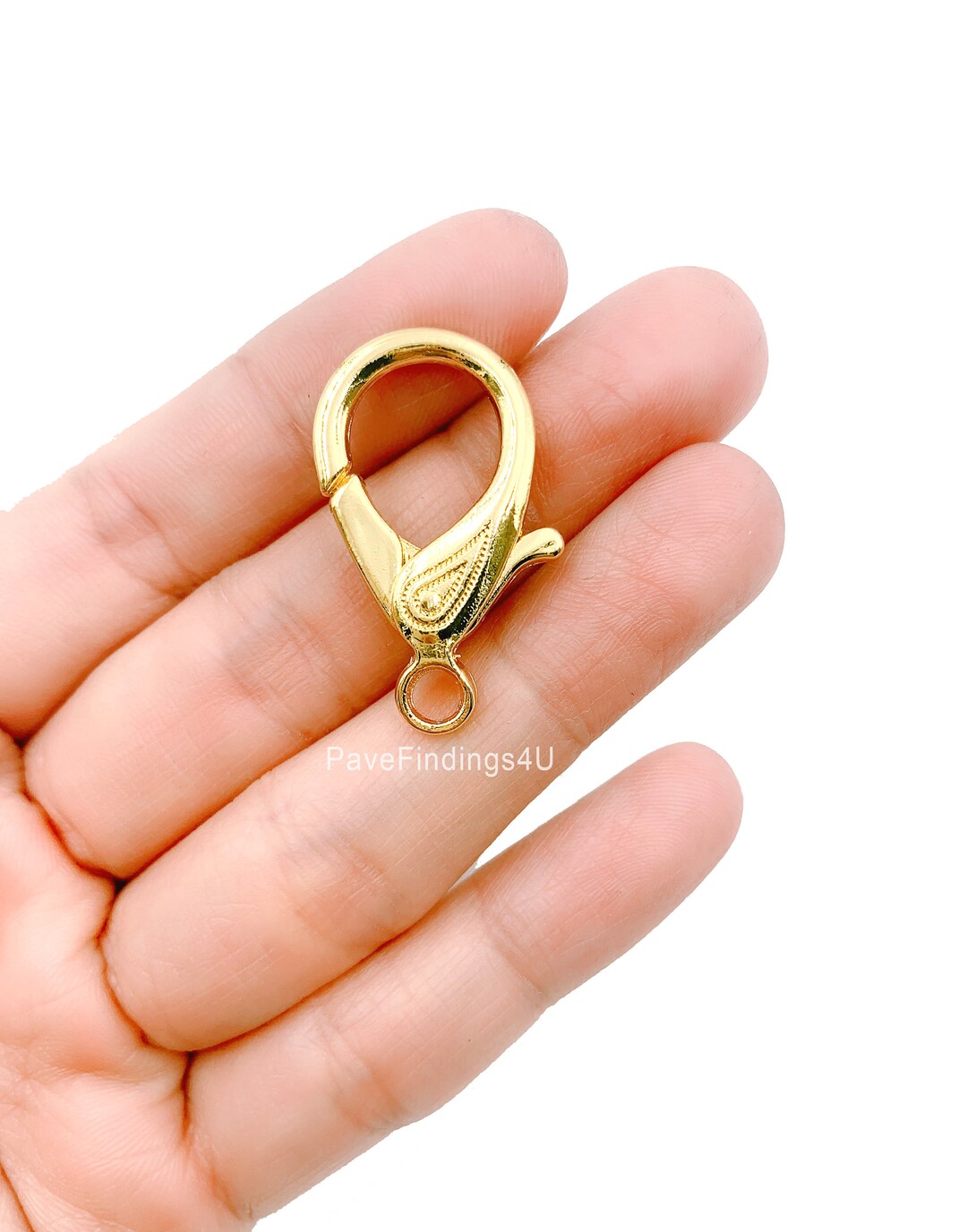 24K Gold Lobster Gold Clasp Lobster Clasp Lobster Claw Clasp Gold Clasp ...
