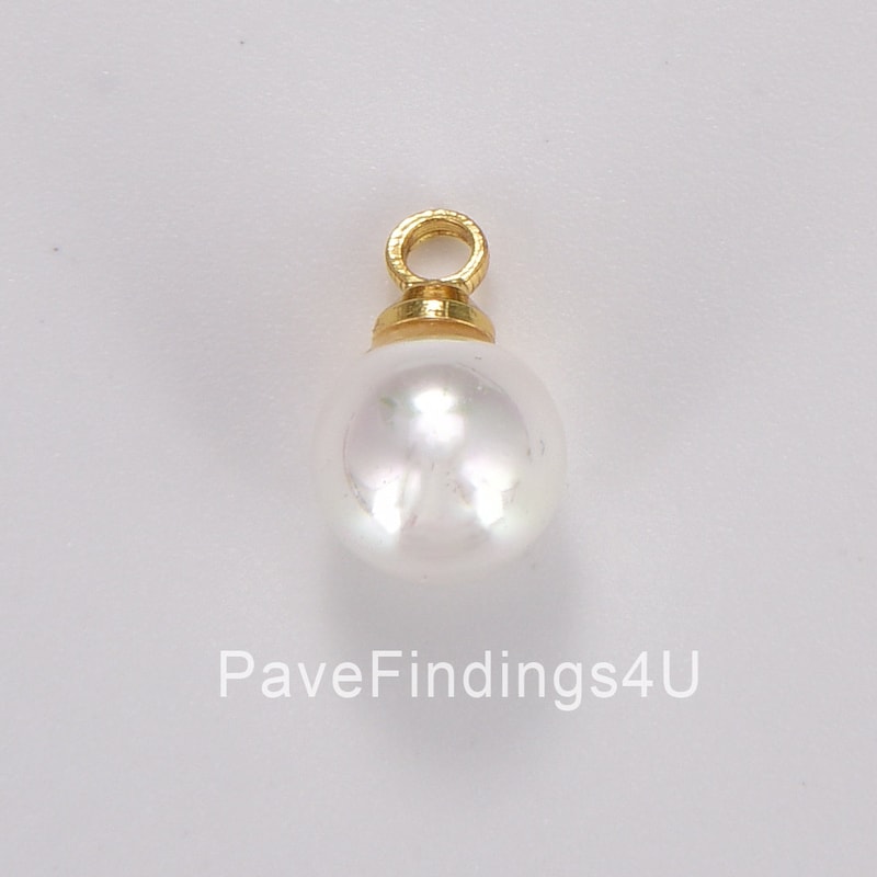 Pearl Charm - Etsy