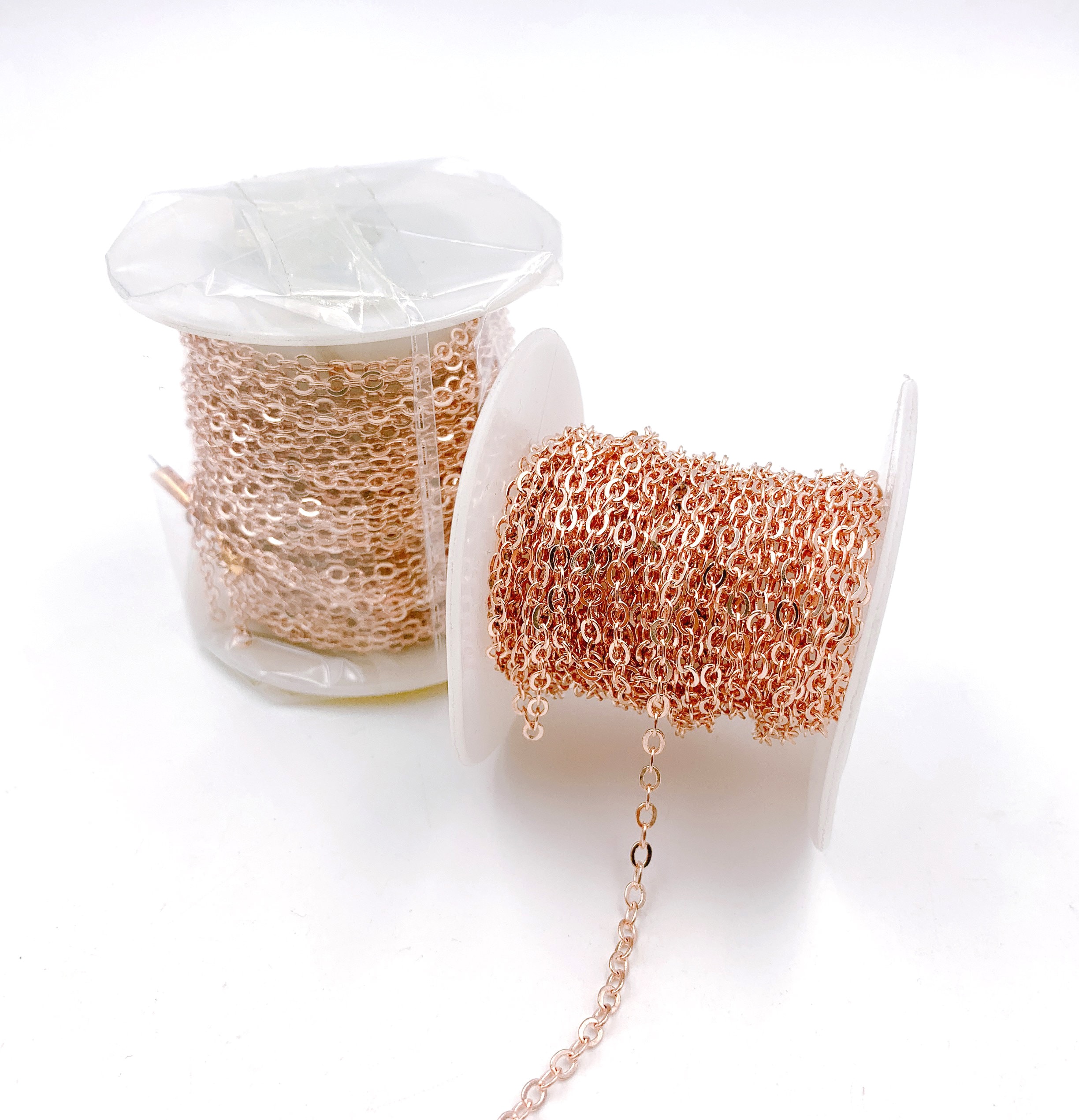 18K Gold Cable Chain by Yard for Jewelry Making Lead Free - Etsy