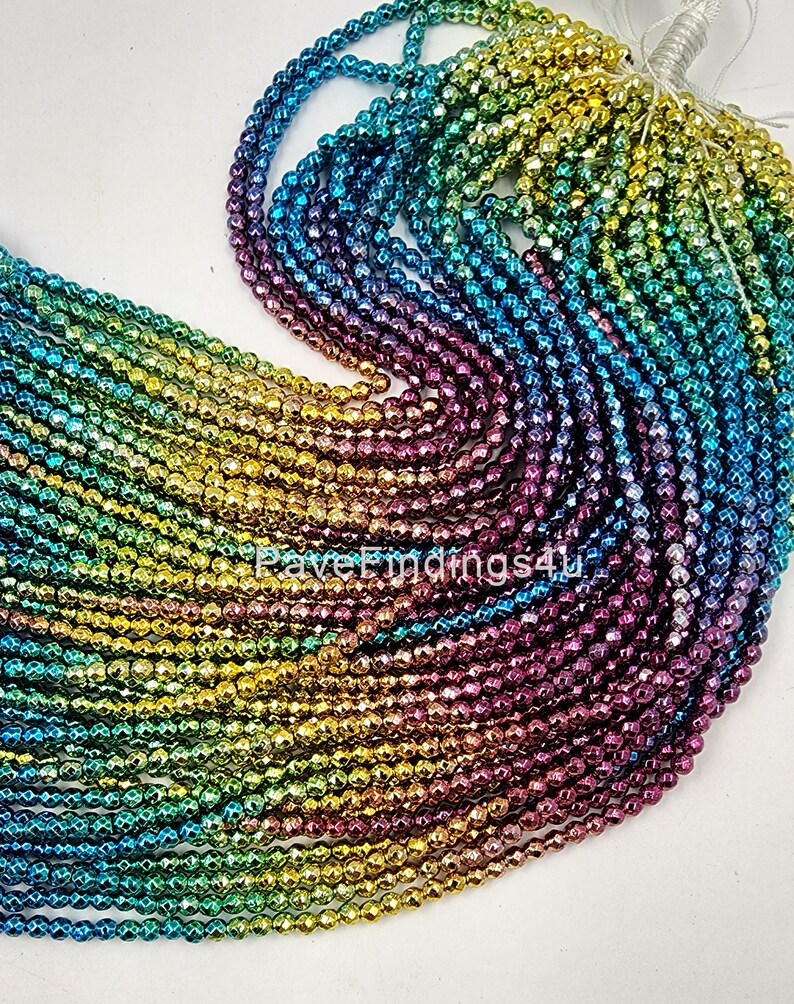 High Quality Hematite Beads Grade AAA Natural Gemstone Faceted Round ...