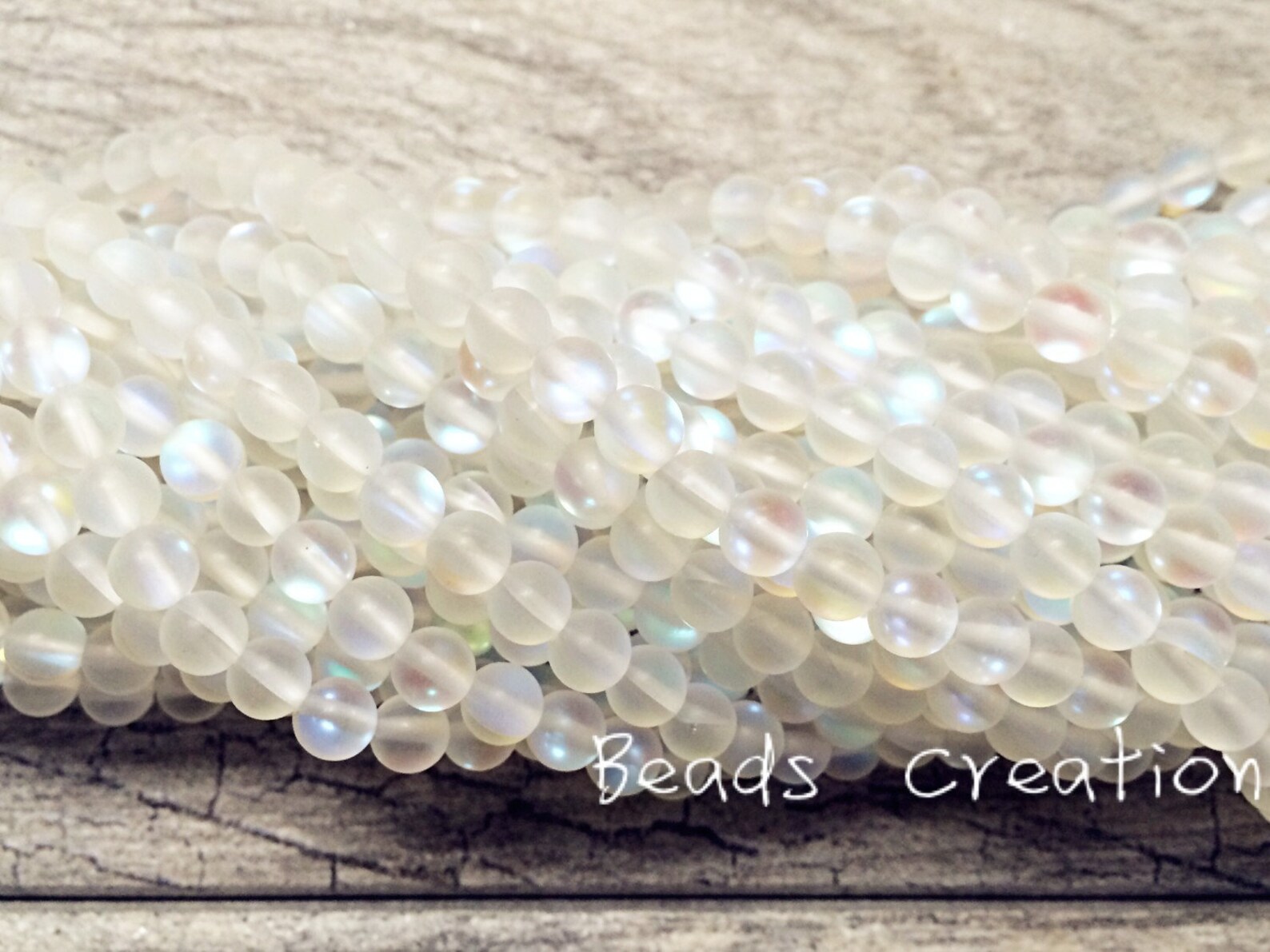 MOONSTONE Bead, Frosted Frozen Blue Fire Rainbow Moonstome Beads ...