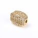 Oval Connector, Oval Spacer Beads, CZ Micro Pave Oval Beads Spacer, DIY ...