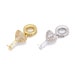 24K Gold Cocktail Glass Charm, CZ Micro Pave Glass Charm, Cocktail ...