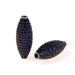 Oval Spacer Beads, Oval Connector, Round Shape Beads, CZ Micro Pave ...