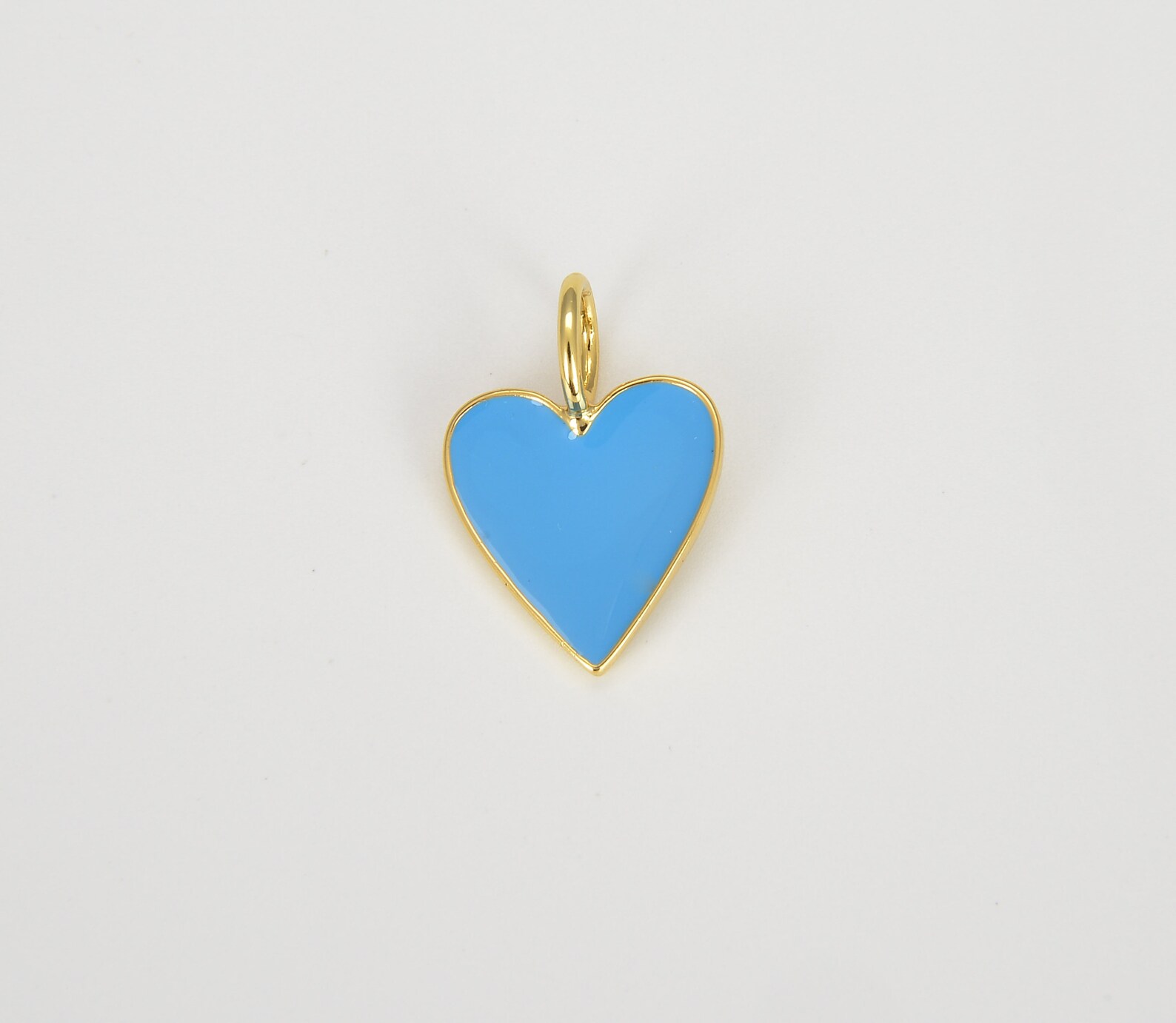 Dainty Neon Heart Charms Enamel Heart Pendant for Necklace - Etsy