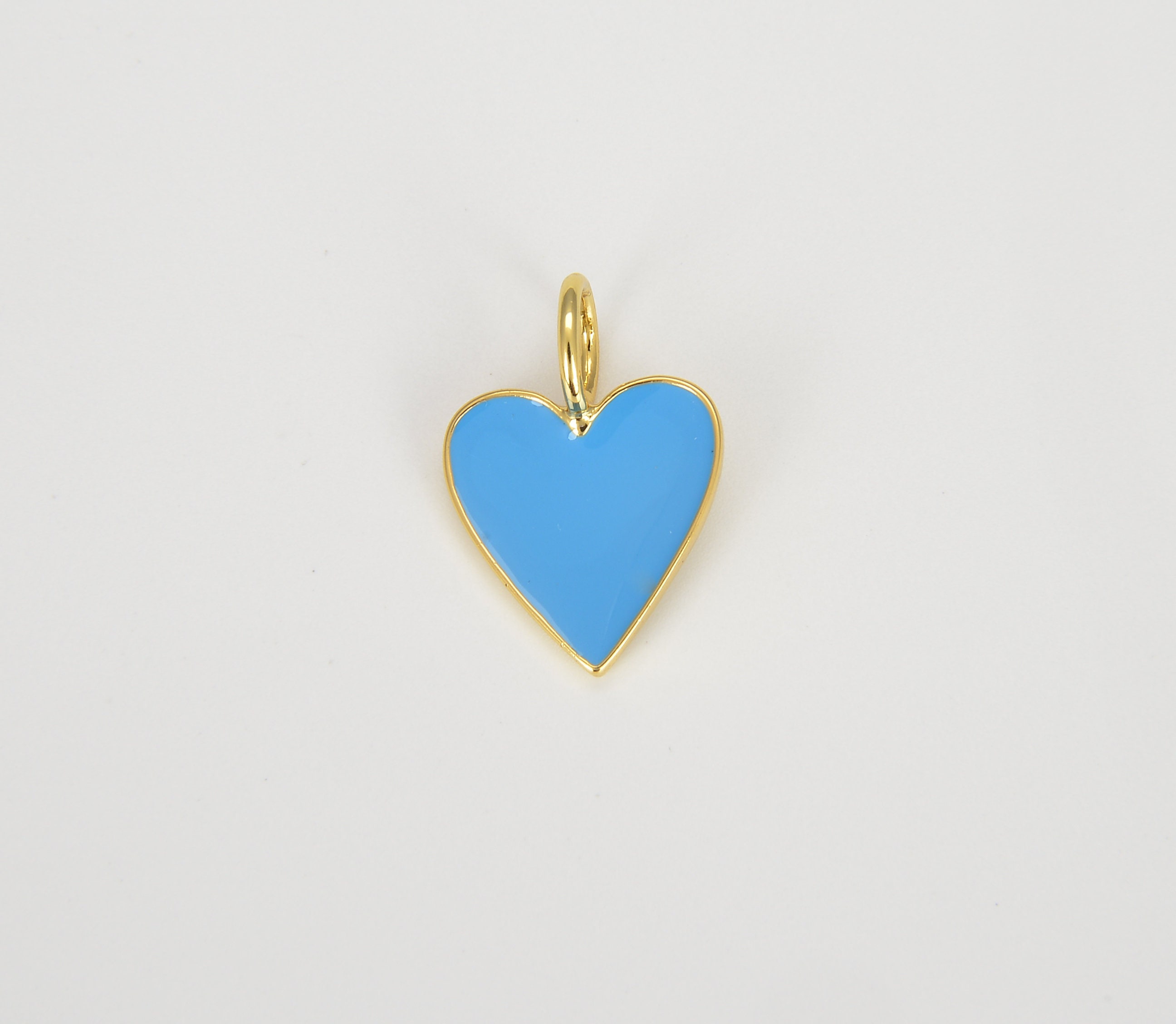 Dainty Neon Heart Charms Enamel Heart Pendant for Necklace - Etsy