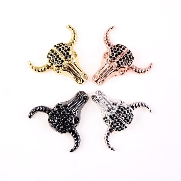 Bull Skull Pendant - Etsy