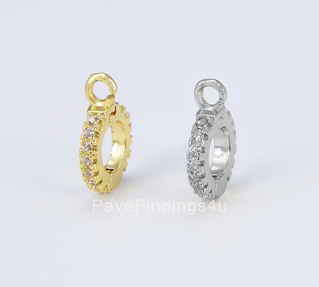 Pendant BAIL Clasp in 18K Gold Plated, Charm Bail Clasp, Closure Clasp ...
