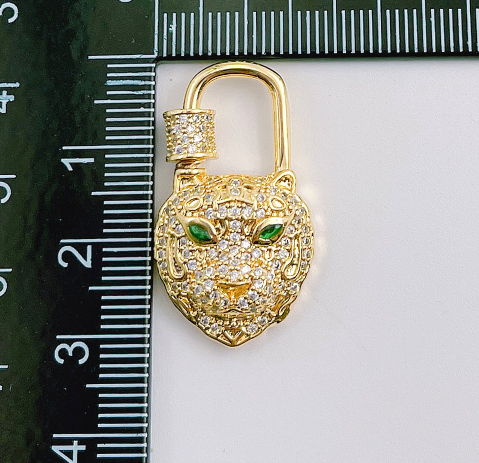 18K Gold Lion Head Screw Clasp Carabiner Screw Clasp Screw | Etsy