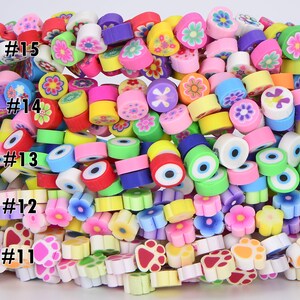 Assorted Design Polymer Clay Bead, 10mm Genuine Polymer Beads, Yinyang ...