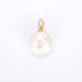 Freshwater Pearl Evil Eye Charm, 18K Gold CZ Micro Pave Evil Eye ...