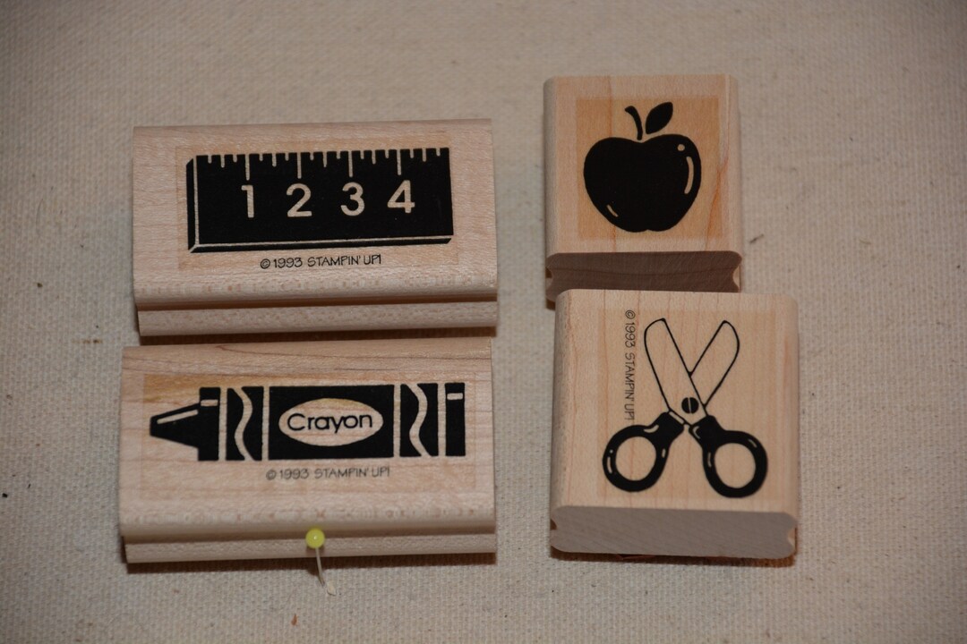 Used Rubber Stamp Set: Stampin' up School - Etsy