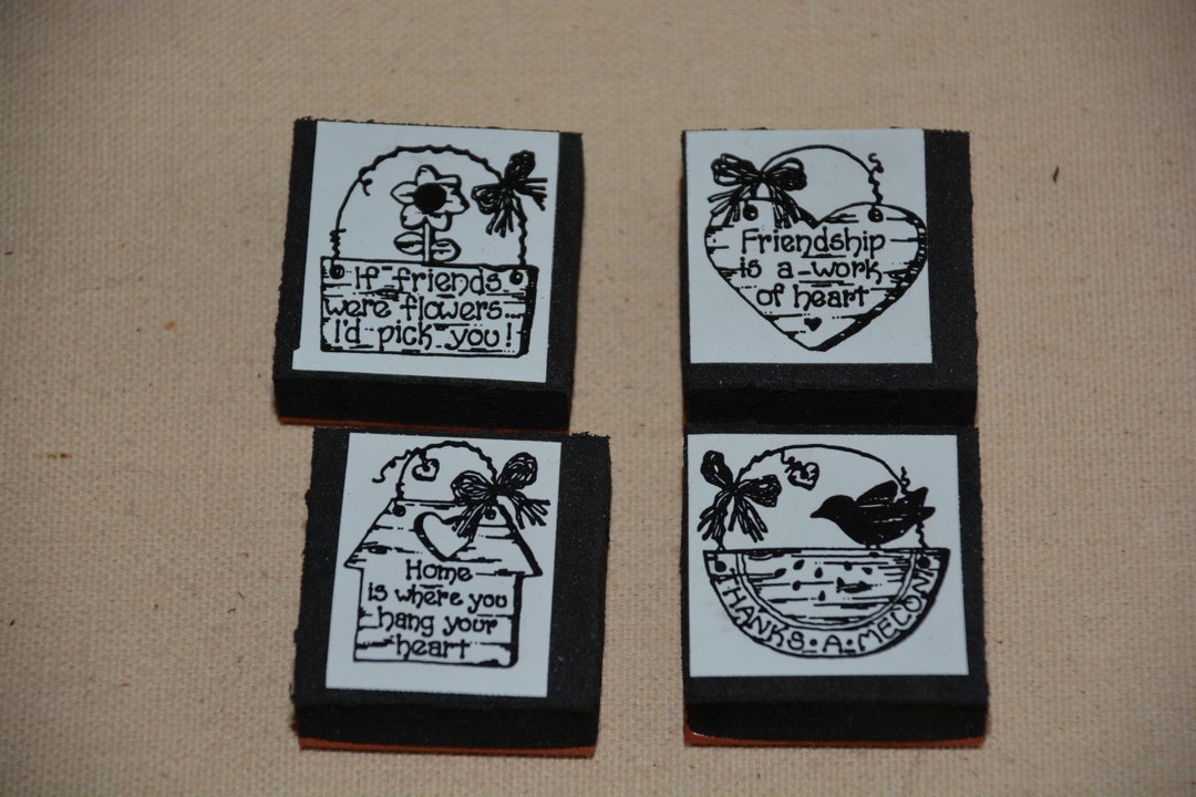 Rubber Stamp Set: Stampin' up Hang Your Heart - Etsy