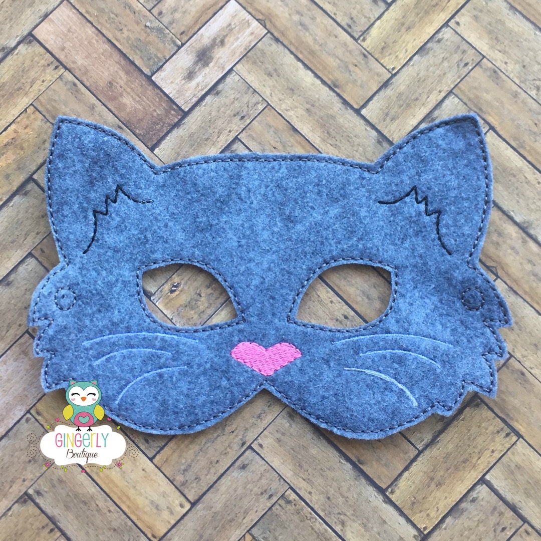 Cat Mask, Kids Dress up Mask, Cat Costume Mask, Wool Blend Mask, Felt ...