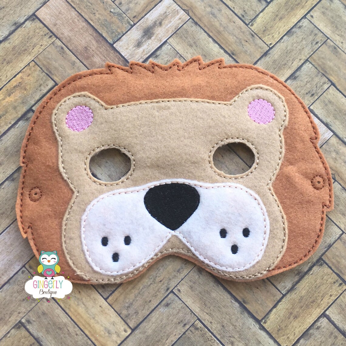 Lion Mask Kids Dress up Mask Lion Costume Mask Wool Blend - Etsy