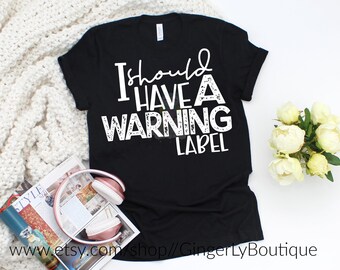 Funny Warning Label - Etsy