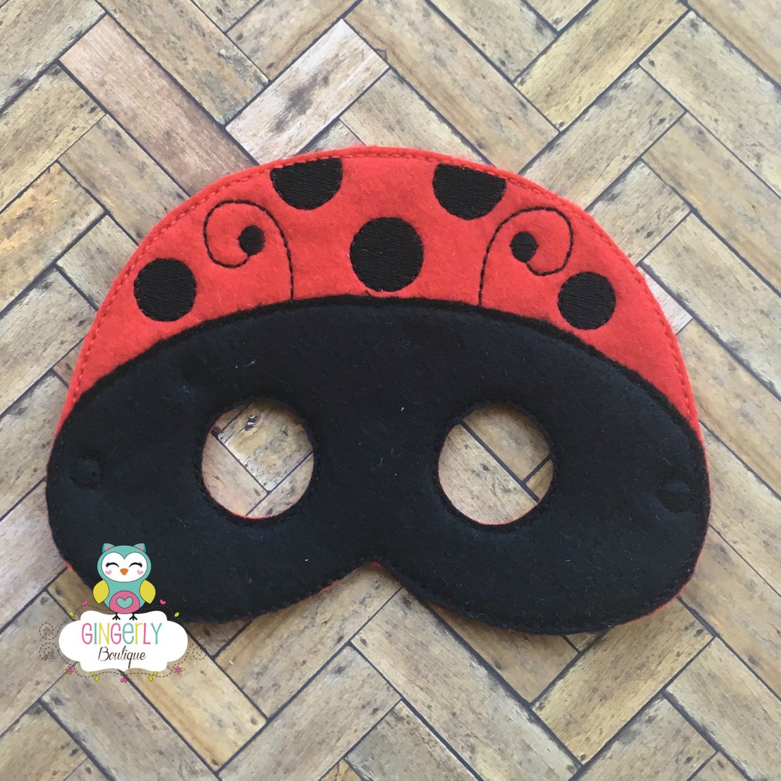 Ladybug Mask Kids Dress Up Mask Ladybug Costume Mask Wool | Etsy