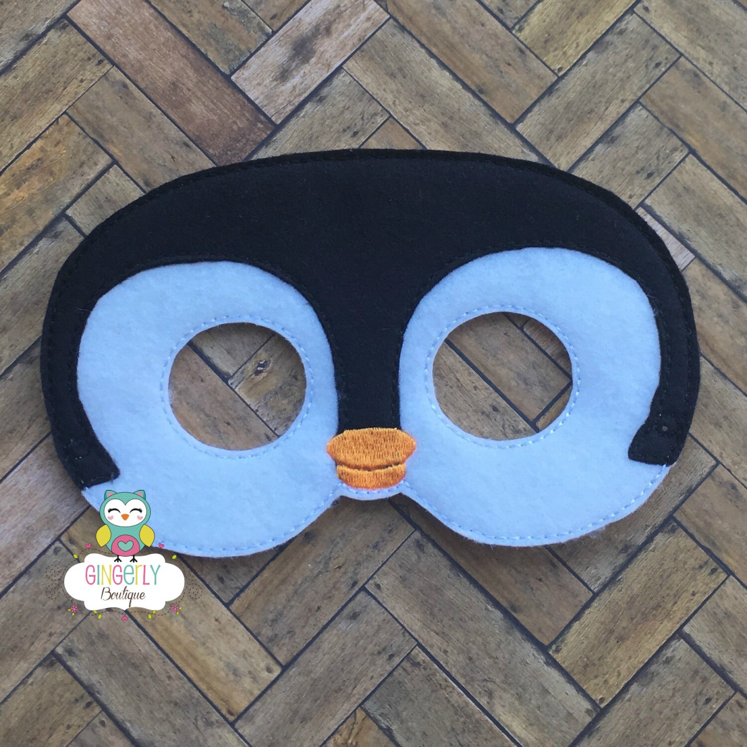 Penguin Mask Kids Dress Up Mask Penguin Costume Mask Wool | Etsy