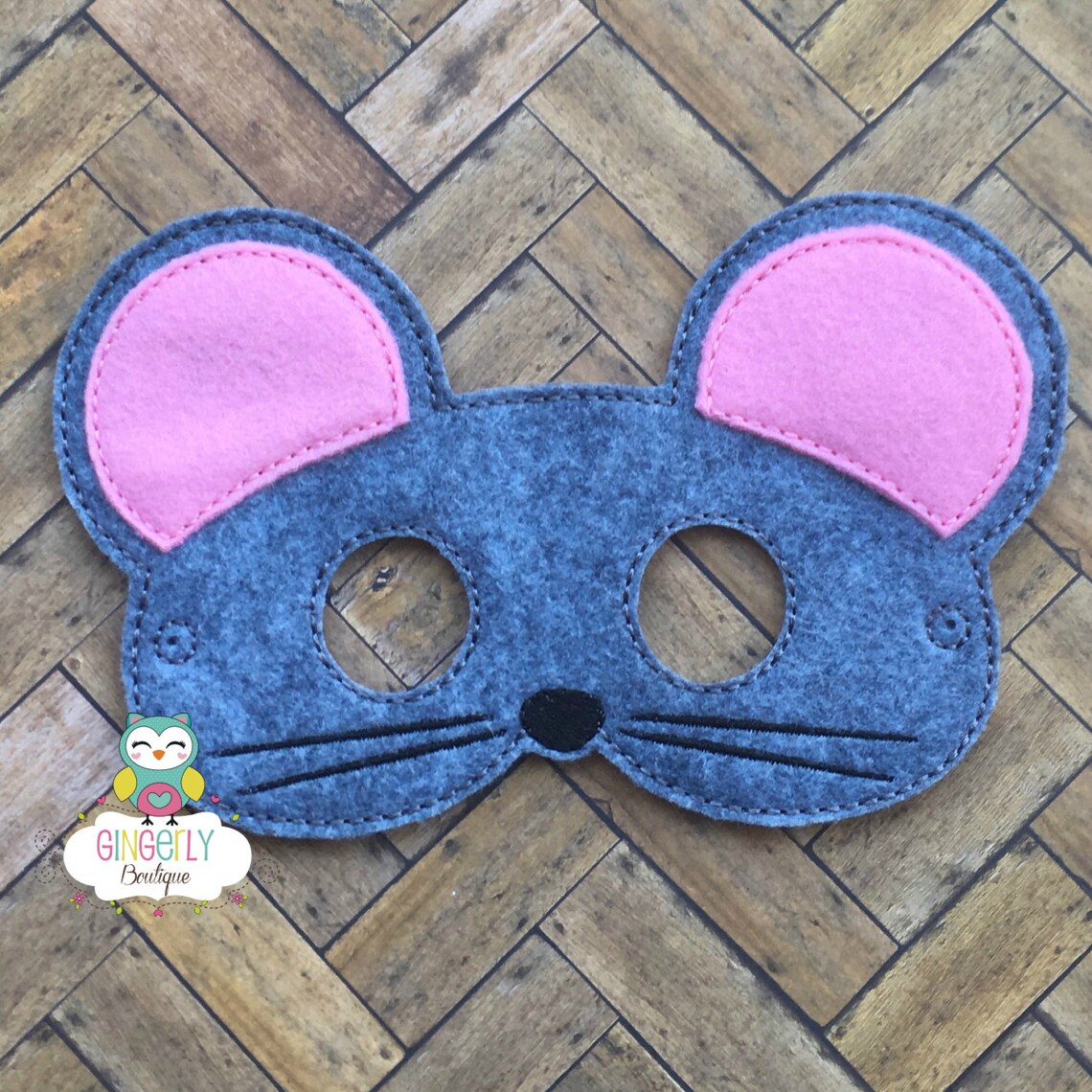 Mouse Mask Kids Dress up Mask Mouse Costume Mask Wool Blend - Etsy