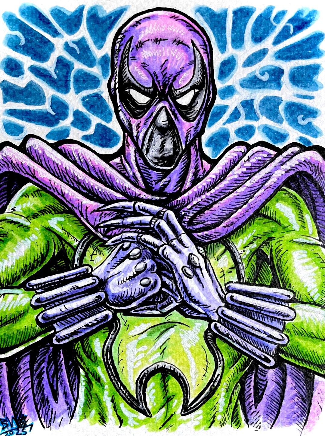 Prowler - 4.5 X 6 Original Drawing - Etsy